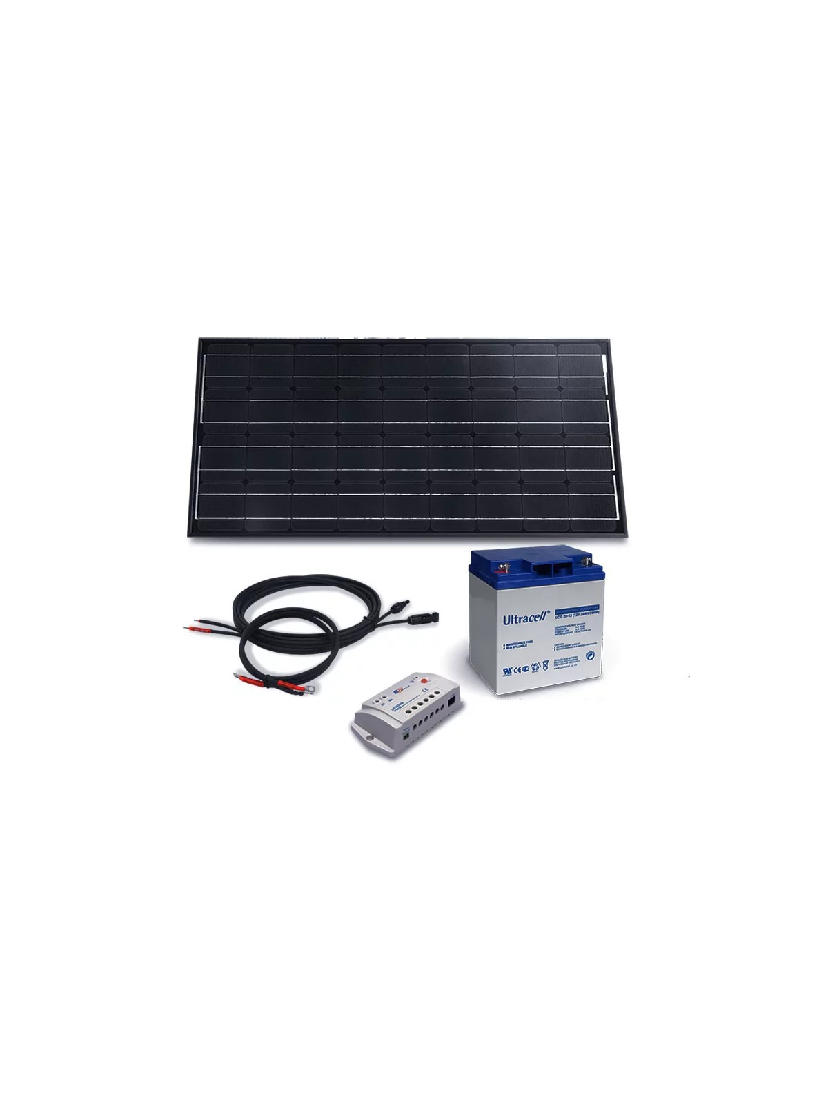 Kit Solar 100Wc - 35Ah - 12V