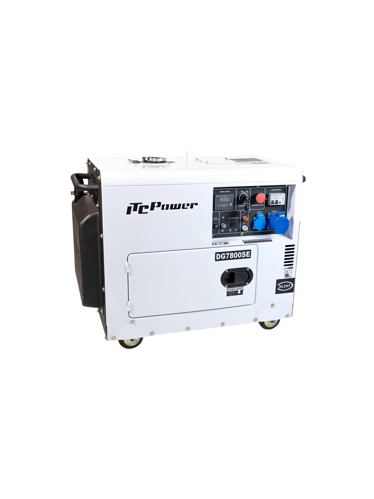 ITC Power Einphasen-Generator 6,5kW AVR DG-7800SE