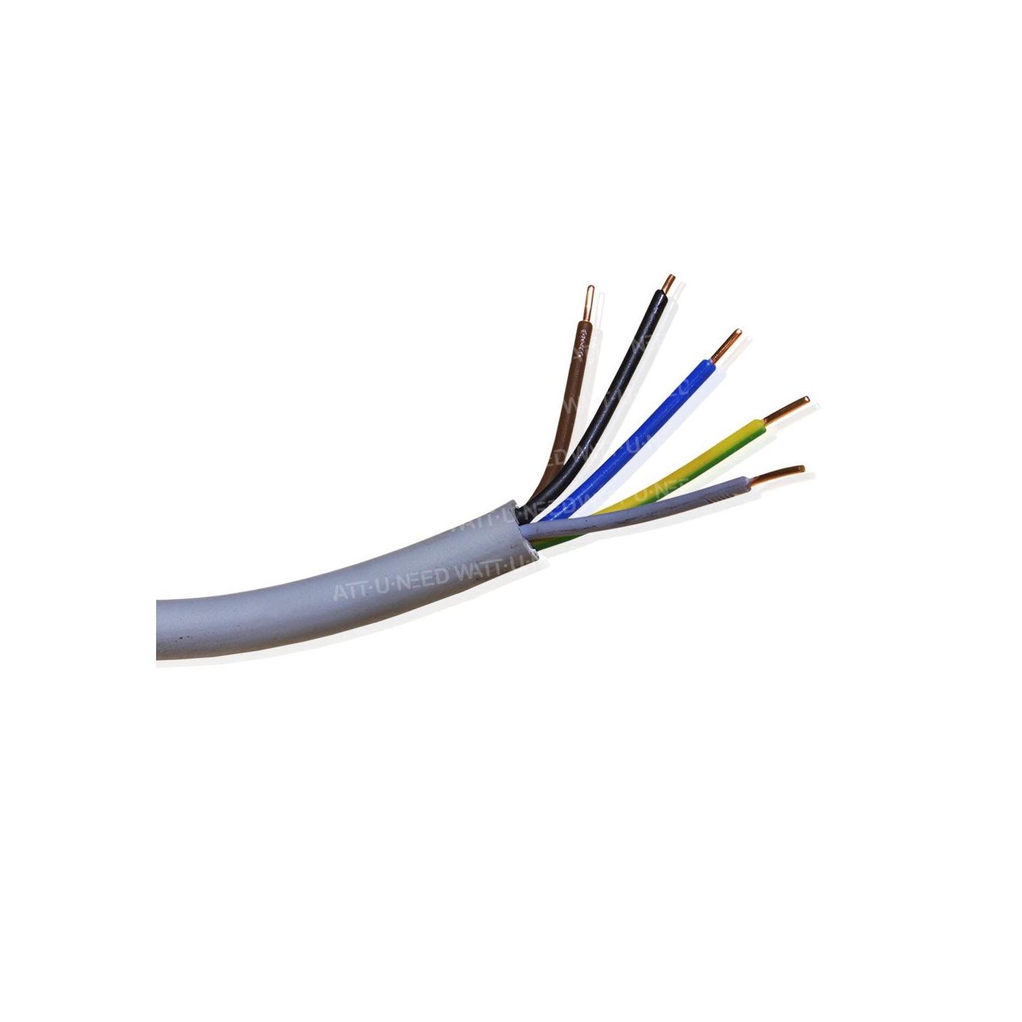 Kabel XVB 5G1,5 mm² Driefasig met Licht Neutraal | Wattuneed