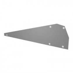FlatFix straight wind deflector for 105 to 115 cm wide panels