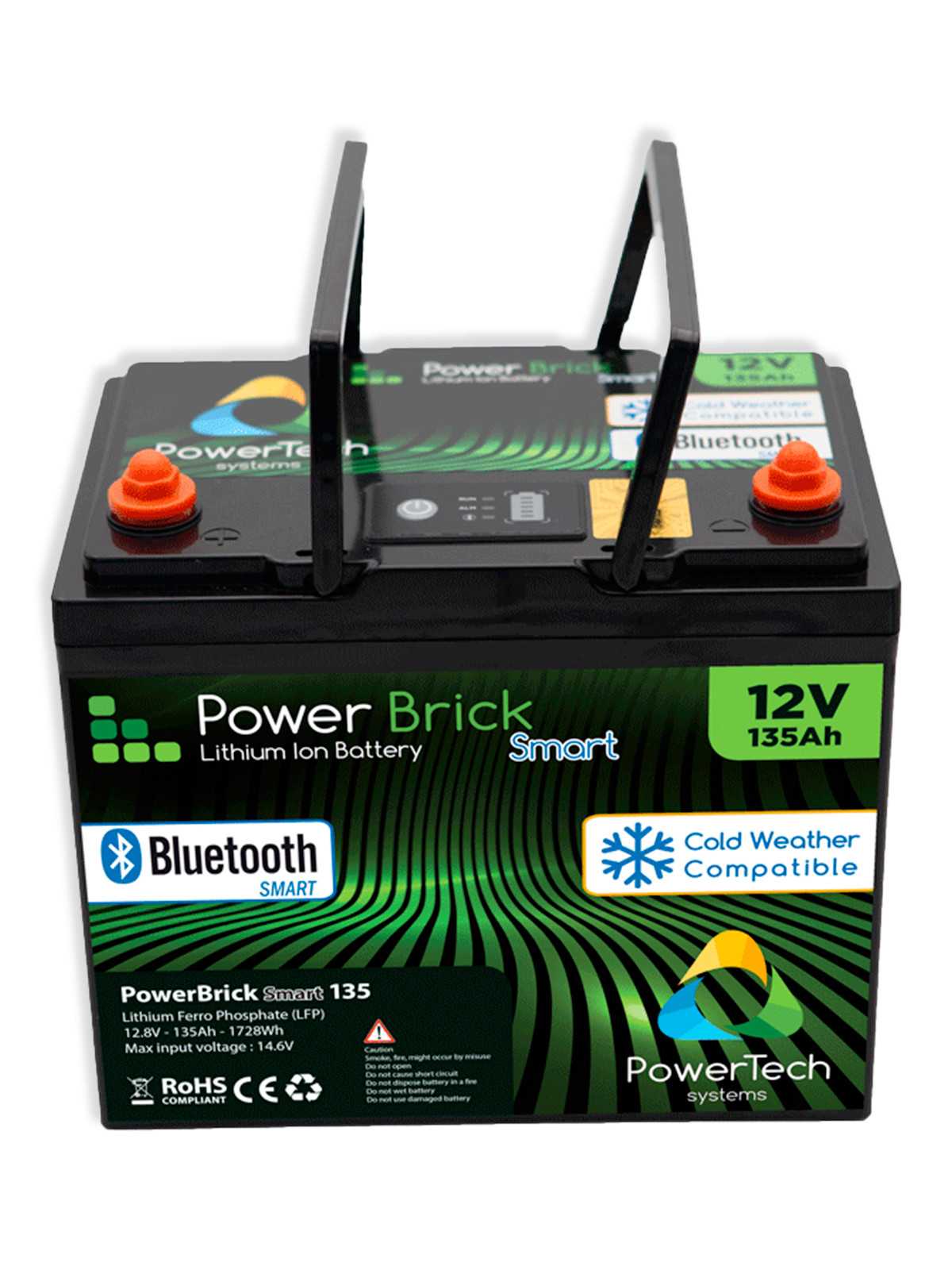 PowerBrick+ Smart BT + Heater 12V 135Ah lithium battery with Bluetooth ...