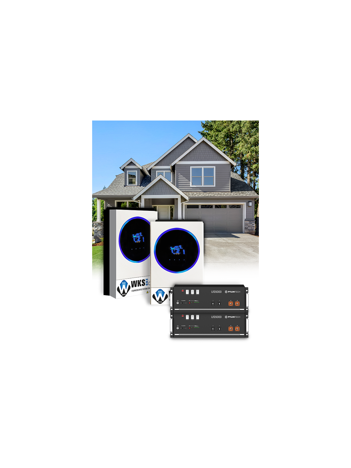 Inverter and battery packs