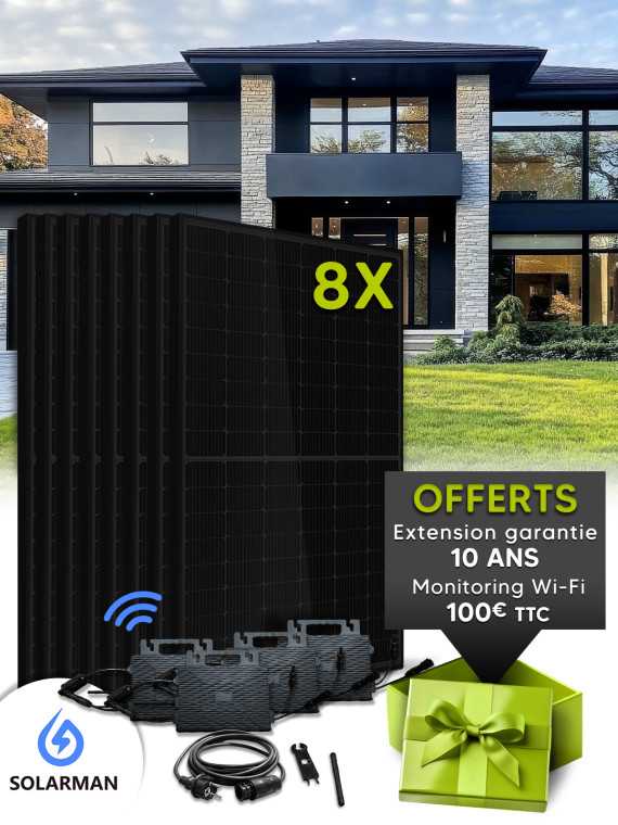 Kit 3600W | 8 panneaux 450Wc - Micro Astro 3200W