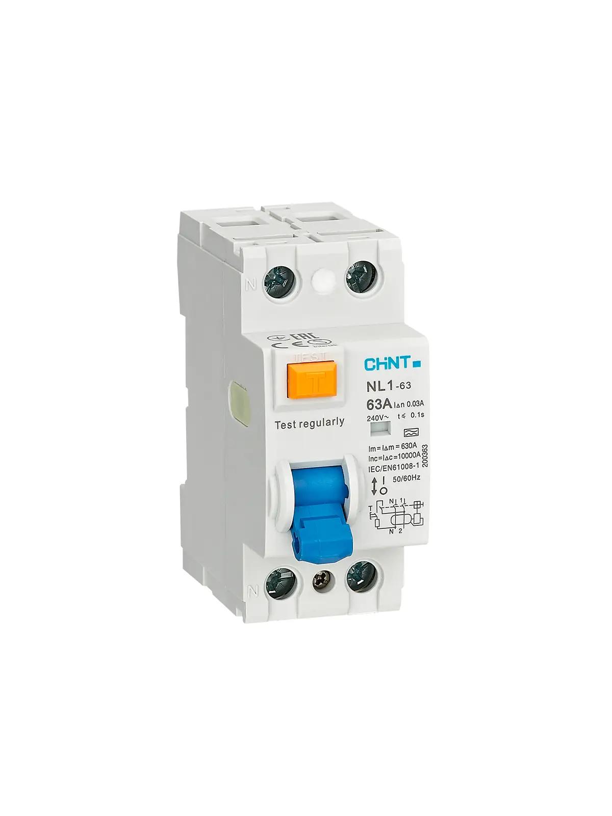Disjoncteur différentiel NL1-63 AC/A – Protection électrique fiable