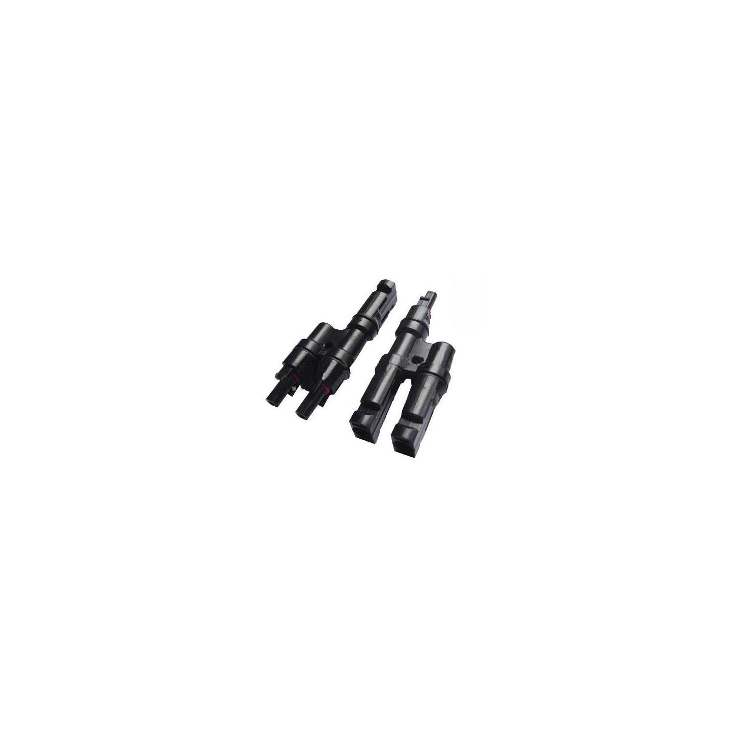 Connecteur type MC4 double mâle et femelle pour branchement