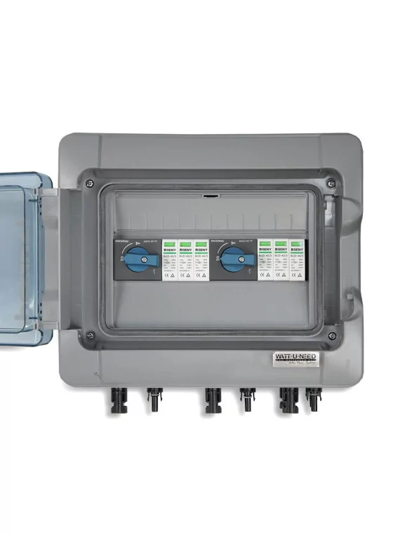 Cuadro de pararrayos con seccionador de 2 entradas