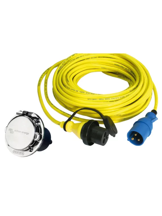Shore power cable Victron 250V 15 or 25m - 16A-25A-32A