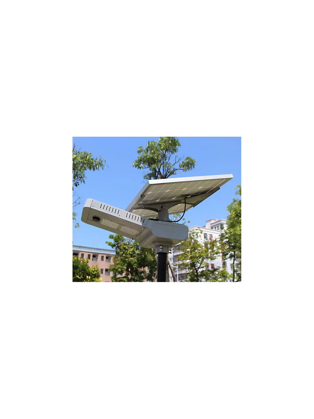 Lampadaire solaire - LED autonome WU 50W 18V - Panneau 150W