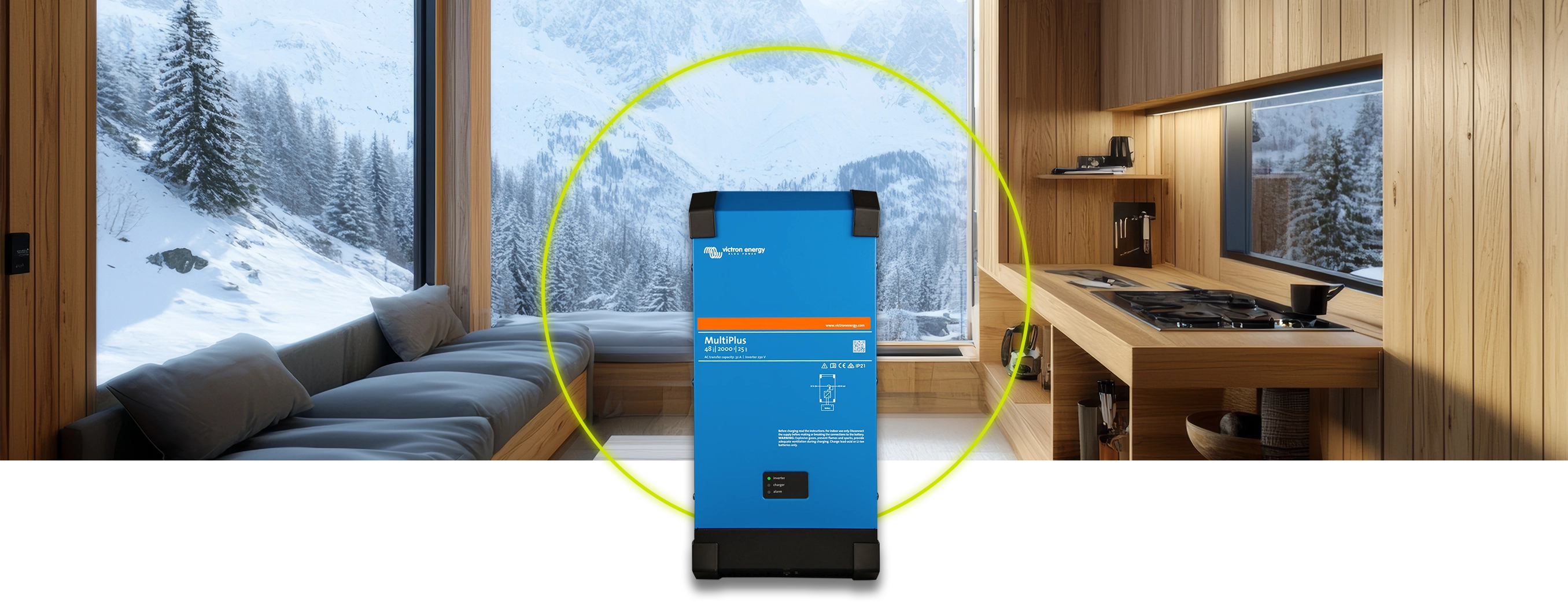 Victron 4-panel self-consumption kit with lithium storage